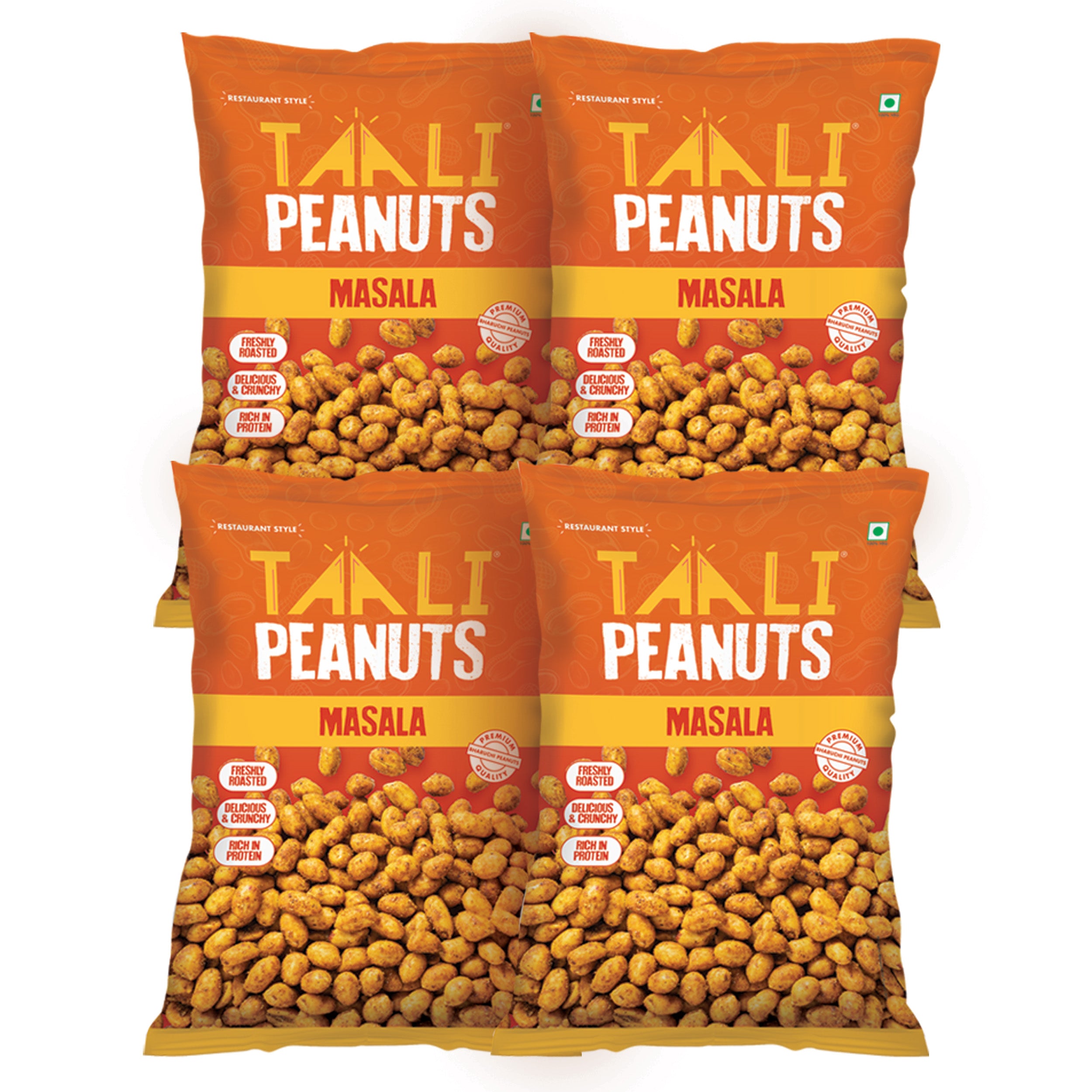 Masala Flavor Roasted Peanuts (150gm x 4) – Taali Foods India